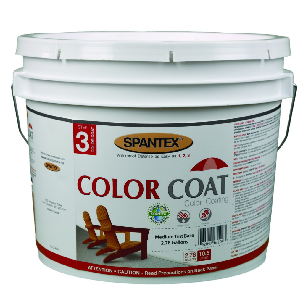 Step 3 – Color Coat – Spantex – Waterproof Deck Coating